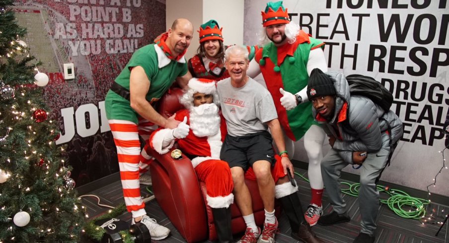 Strength Santa and His Buff Elves Visit Ohio State Football | Eleven ...