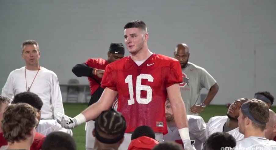 Video: Freshman Tight End Luke Farrell and Two Walk-Ons Lose Black ...