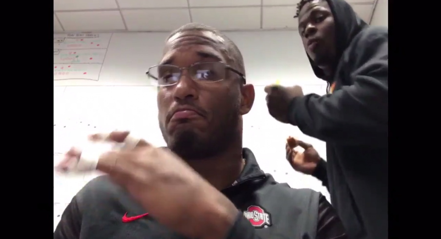VIDEO: Ohio State Asst. LB Coach Ryan Crow Gets Revenge on Dante Booker ...