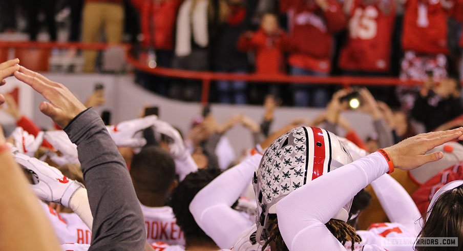 VIDEO: Ohio State Sings Carmen Ohio in Corn Country Following 56-14 ...