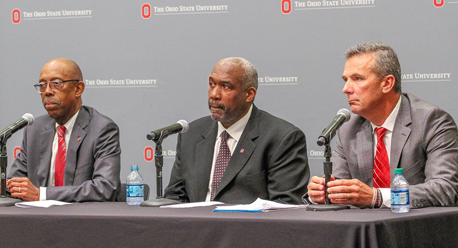 Presser Bullets: Urban Meyer, Gene Smith, Michael Drake and Mary Jo ...