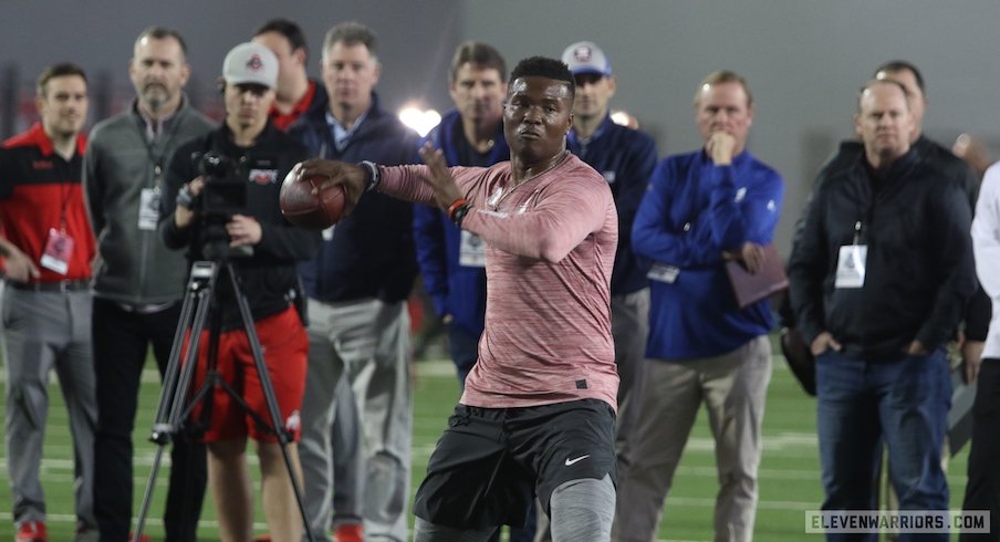 Watch Every Throw From Dwayne Haskins' Pro Day Workout At Ohio State ...