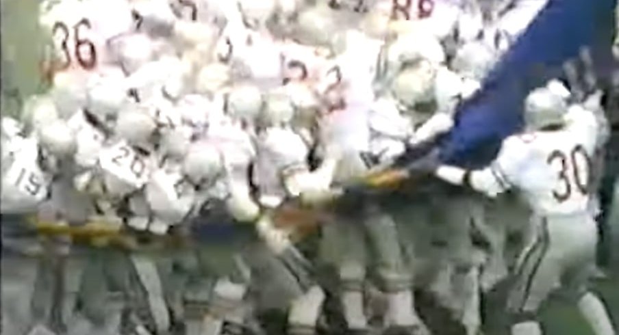 Great Moments in Hate: Ohio State Tears Down Michigan's Iconic M Fan ...