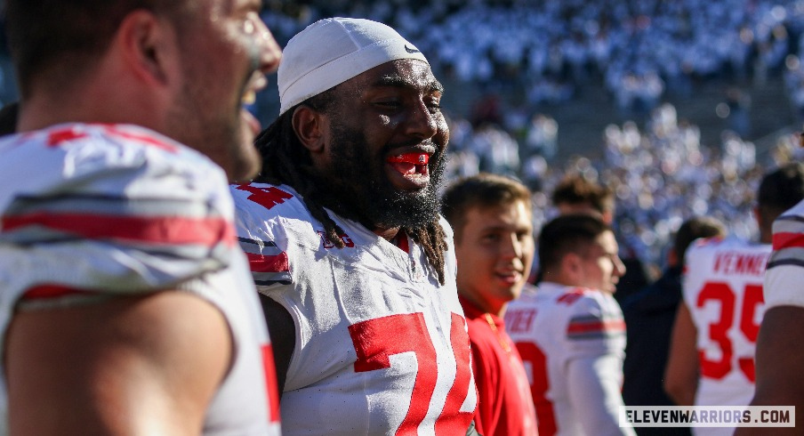 Ohio States Locker Room Celebration Following Victory Over Penn State